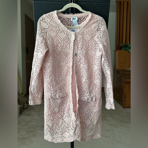 Monroe & Main | Jackets & Coats | Pink Lace Womens Sweater And Tank ...